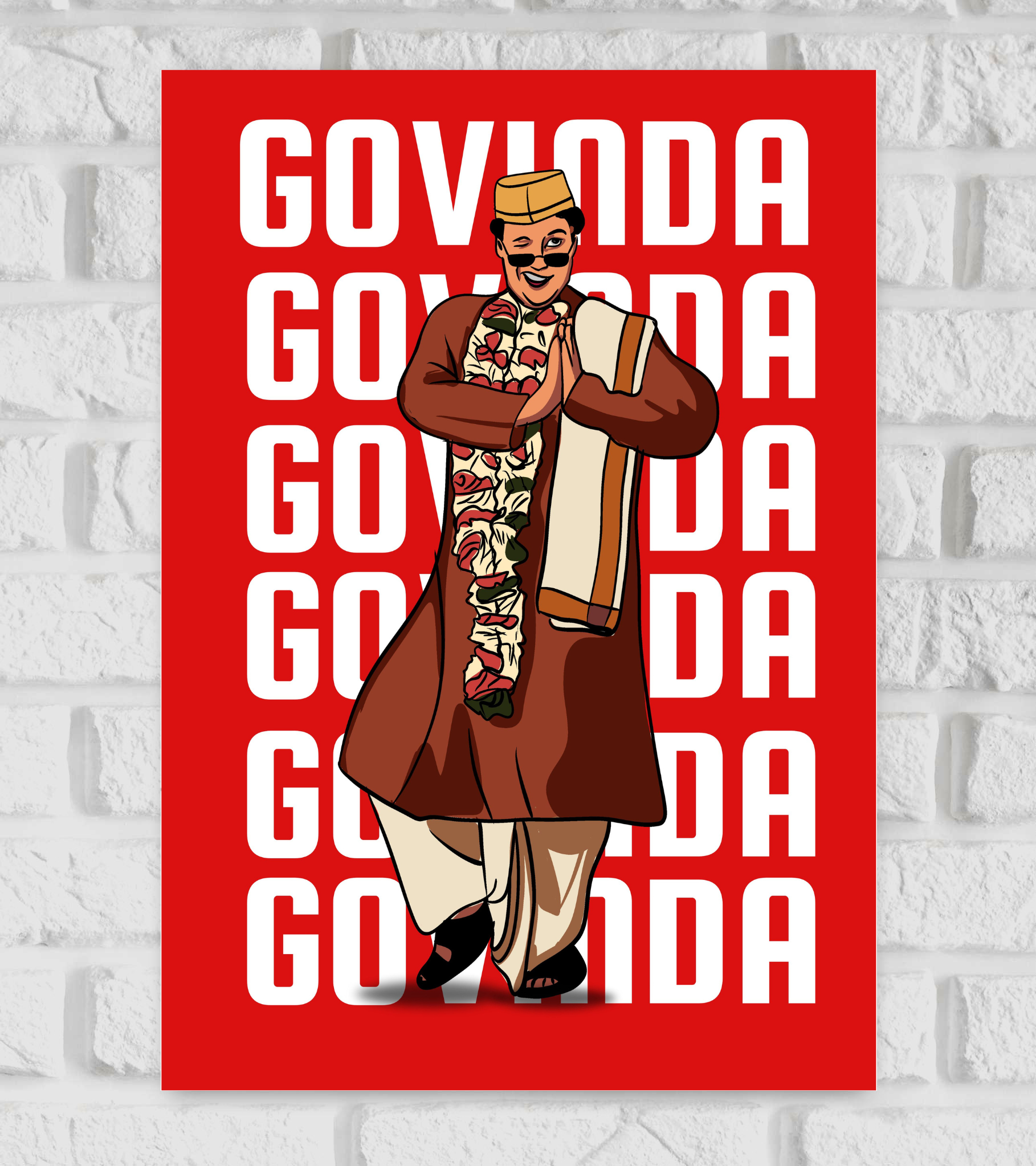 Superstar Govinda Artwork Bollywood | Poster | Frame | Canvas – Good Hope