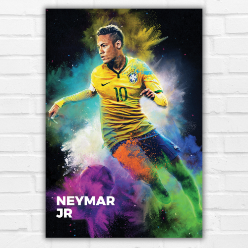 Neymar Jr Poster Frame Brazilian Footballer World Cup Sports soccer ...