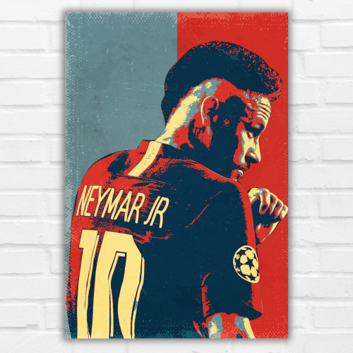 Neymar Jr Poster Frame Brazilian Footballer World Cup Sports soccer ...