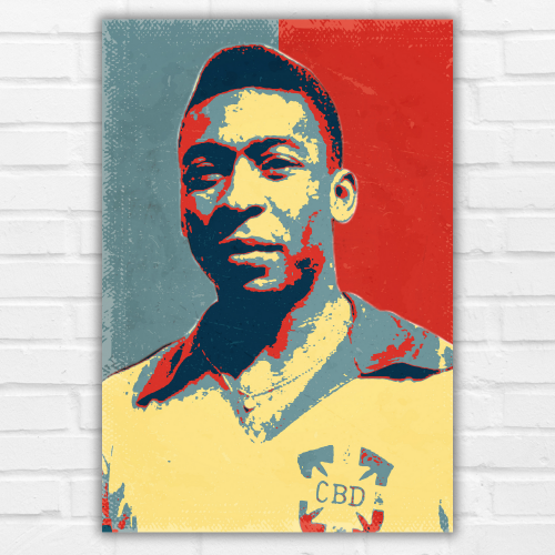 Pele Poster Frame Footballer Brazil Framed Posters Brazilain Football ...