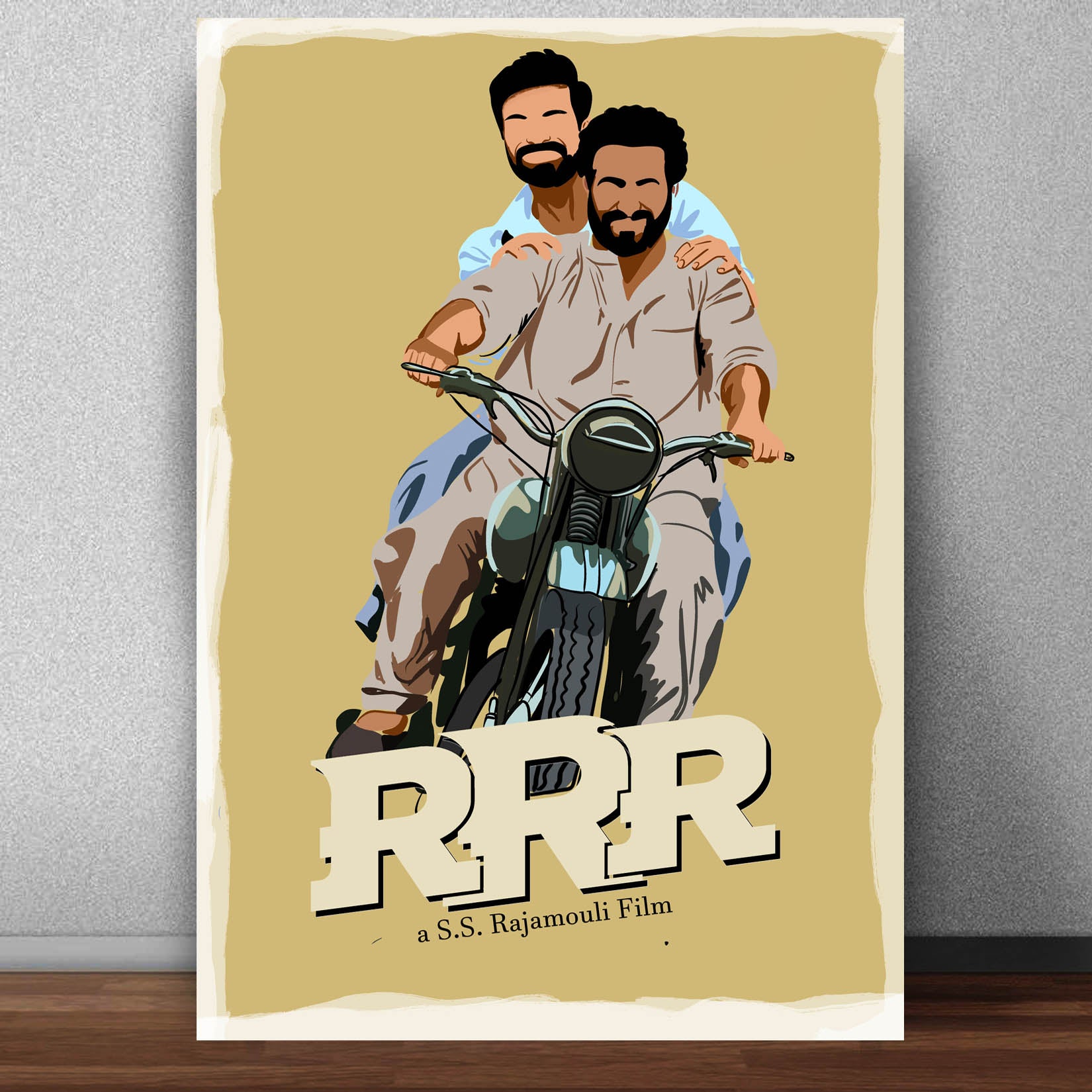 RRR Movie Ram charan JR NTR Artwork Bollywood | Poster | Frame | Canva ...