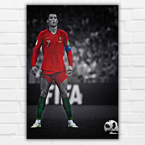 Cristiano Ronaldo Poster Frame Portuguese Footballer World Cup Sports ...