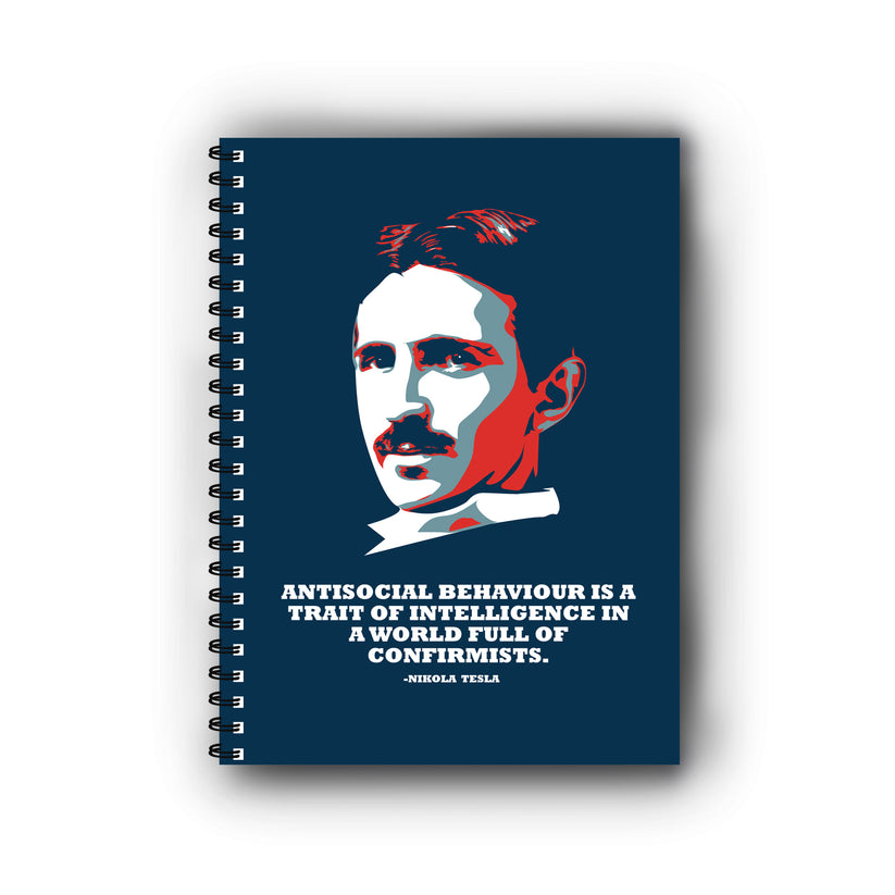 Nikola Tesla Printed Notebook – Good Hope