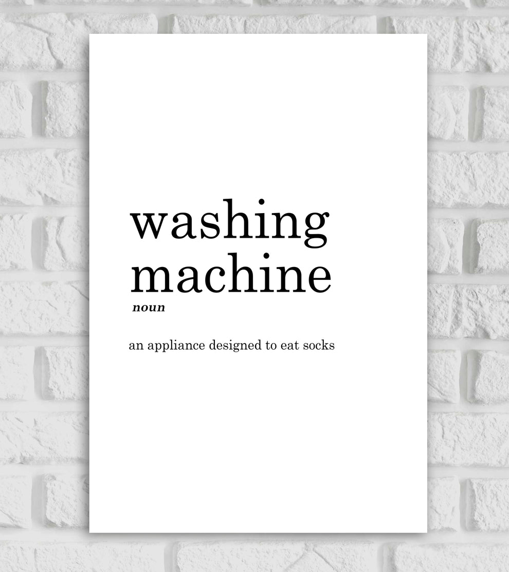 Washing Machine Funny Dictionary Art work – Good Hope